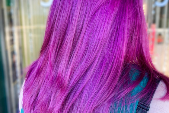 How to Fade Purple Hair to Silver or White Safely [No Bleach]