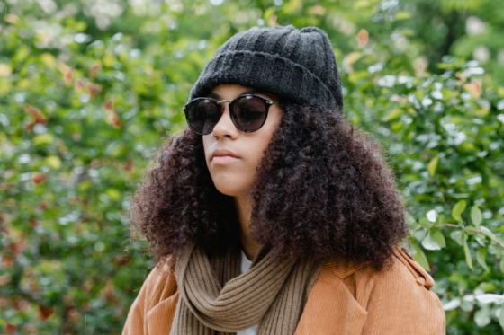 How to Wear a Beanie With an Afro (Avoid Flat Hair) - Simply Happy Hair