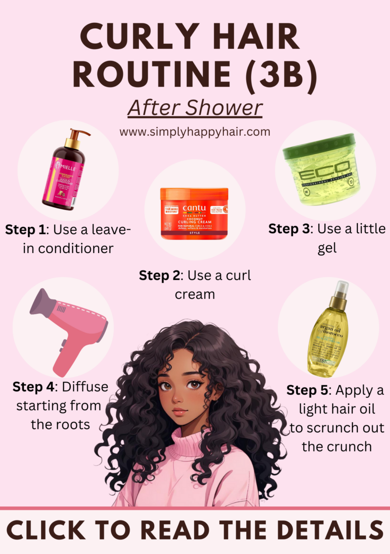 My *Perfect* 3B Curly Hair Routine (+ Product Recommendations) - Simply ...